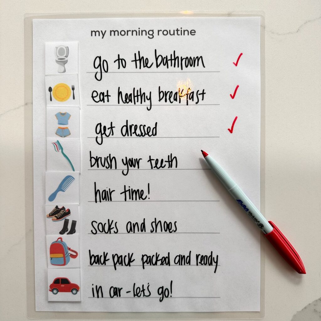 Preparing and Using Your Printable Routines for ADHD Kids ...